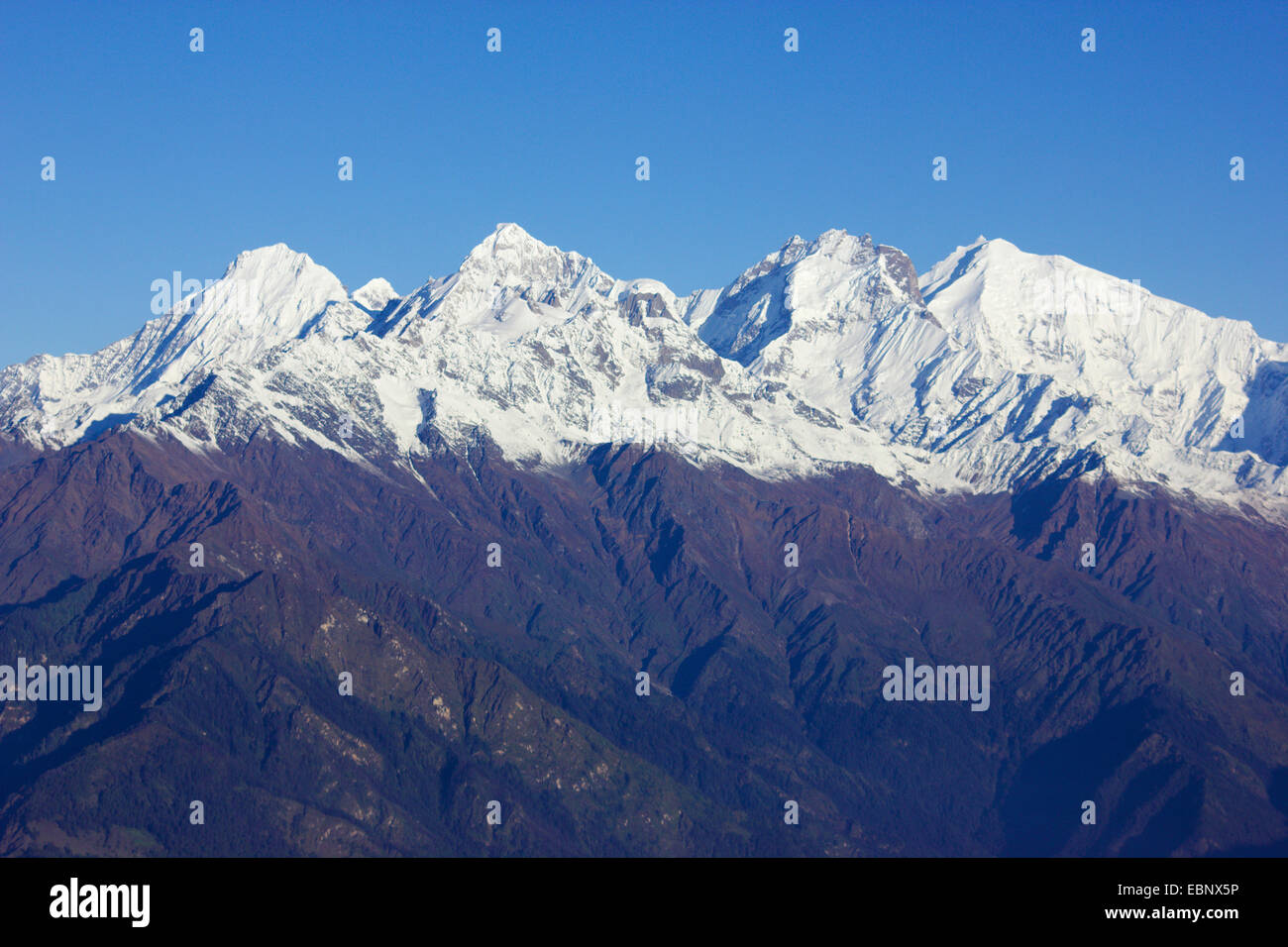 Ganesh Himal mit Ganesh IV (Pabil), Ganesh III (Salasungo), Ganesh V ...