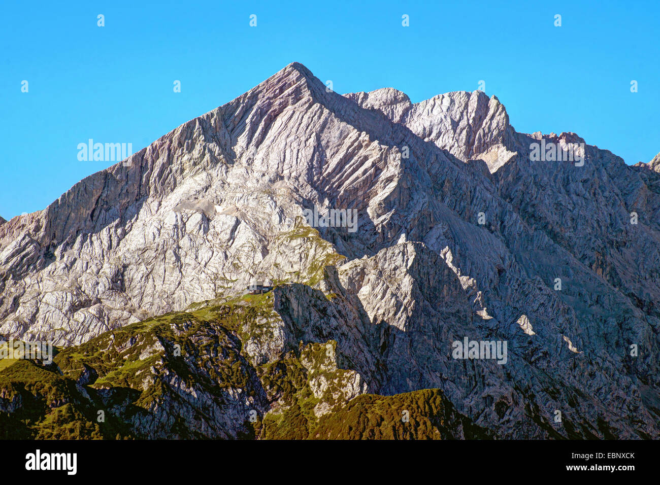 view to Alpspitze, Germany, Bavaria, Oberbayern, Upper Bavaria ...