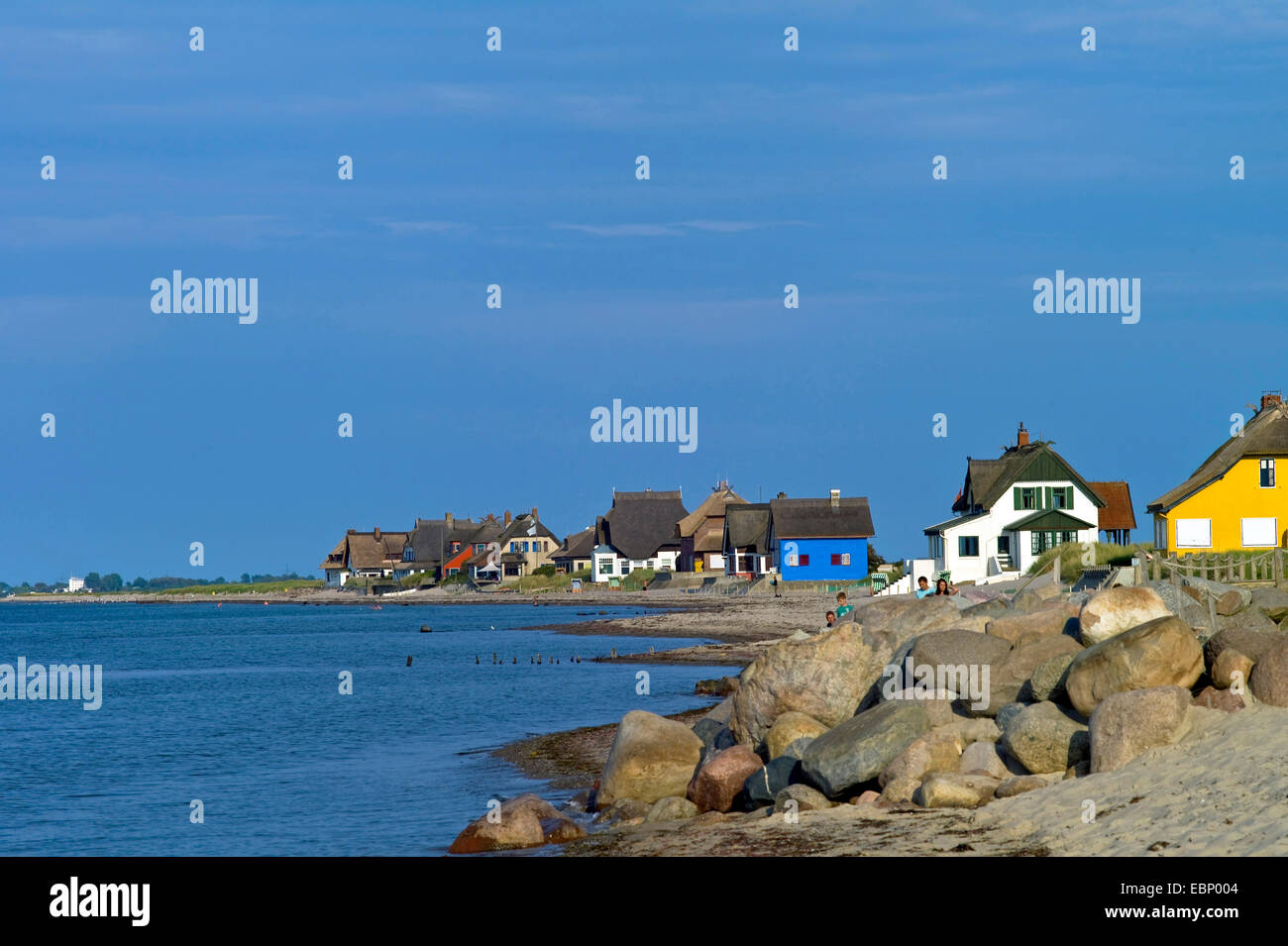 residential buildings on the Graswarder, Germany, Schleswig-Holstein ...
