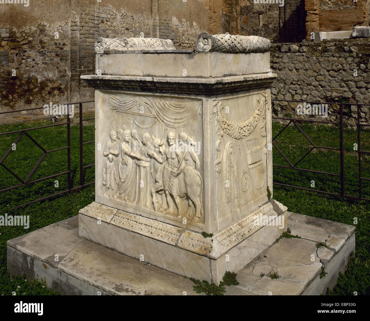 Roman Art. Pompeii. Altar of Vespasian, Temple of Vespasian (69-79 CE ...