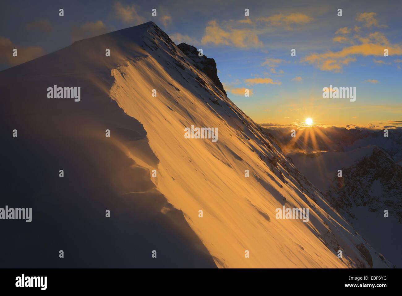 Titlis at sunrise, Switzerland, Obwalden Stock Photo - Alamy