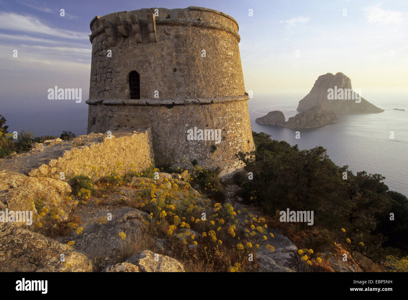 watchtower Torre des Savinar at the viewpoint Mirador des Savinar ...