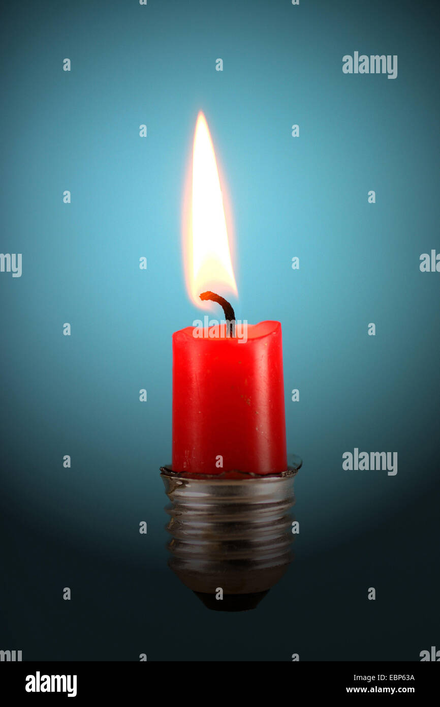 candle in a bulb Stock Photo - Alamy