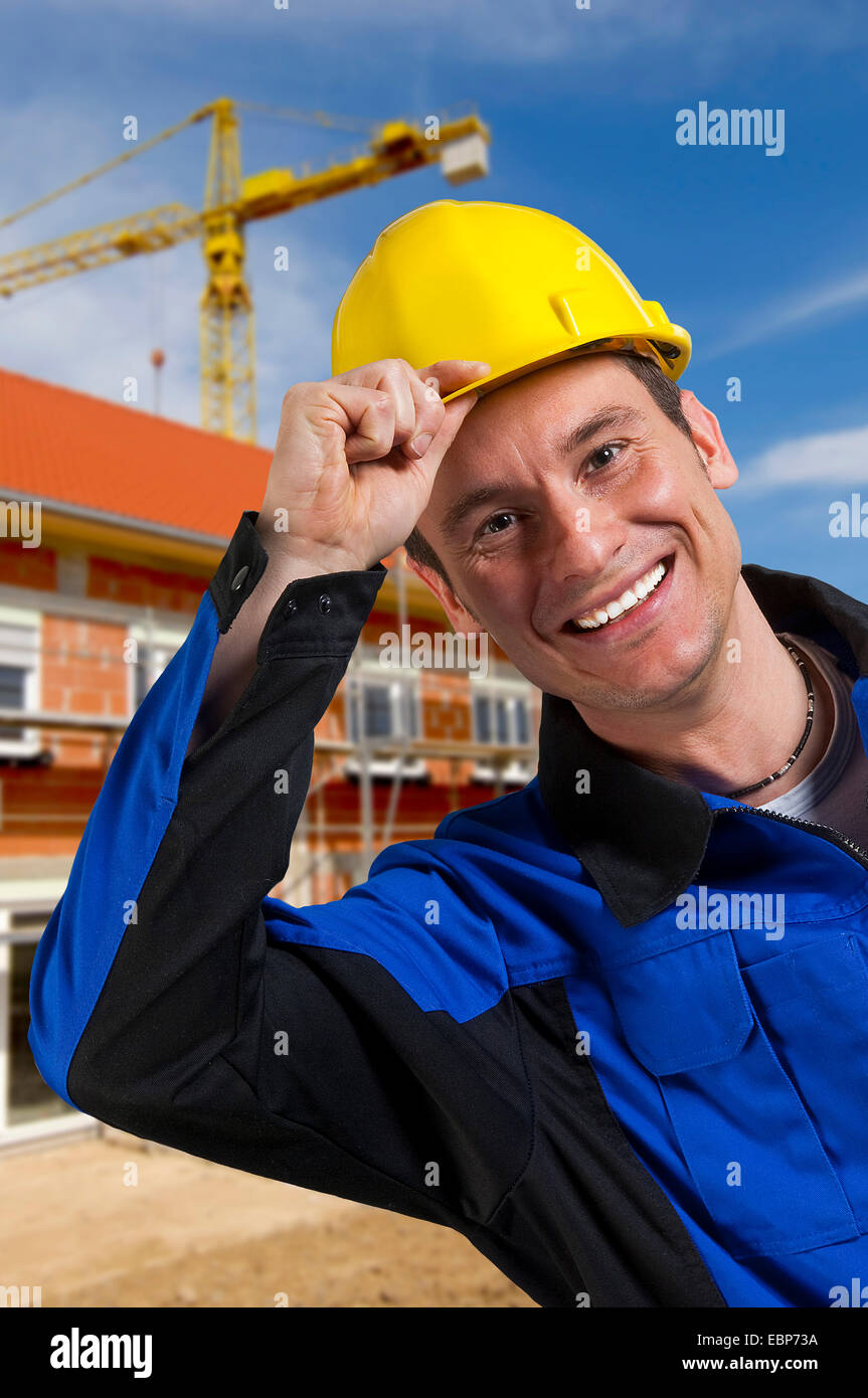 building worker, Germany Stock Photo - Alamy