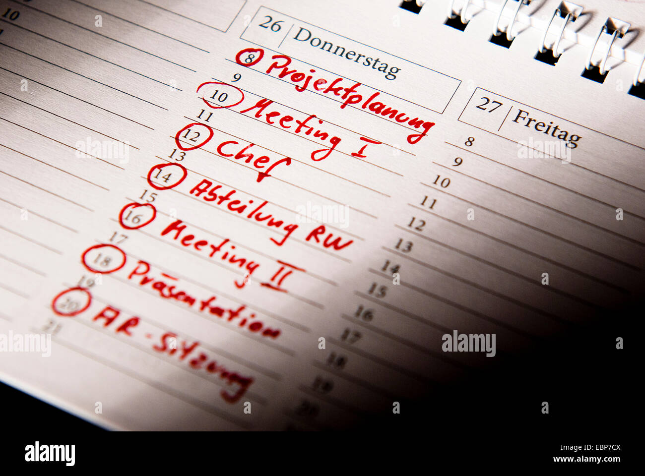 Full schedule hi-res stock photography and images - Alamy