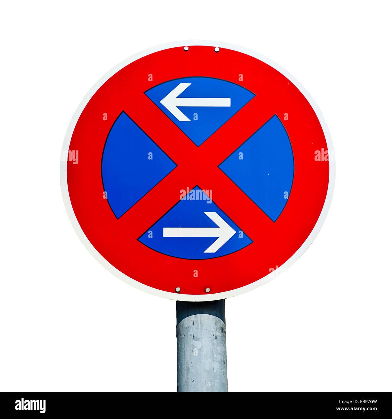 No Stopping Road Sign