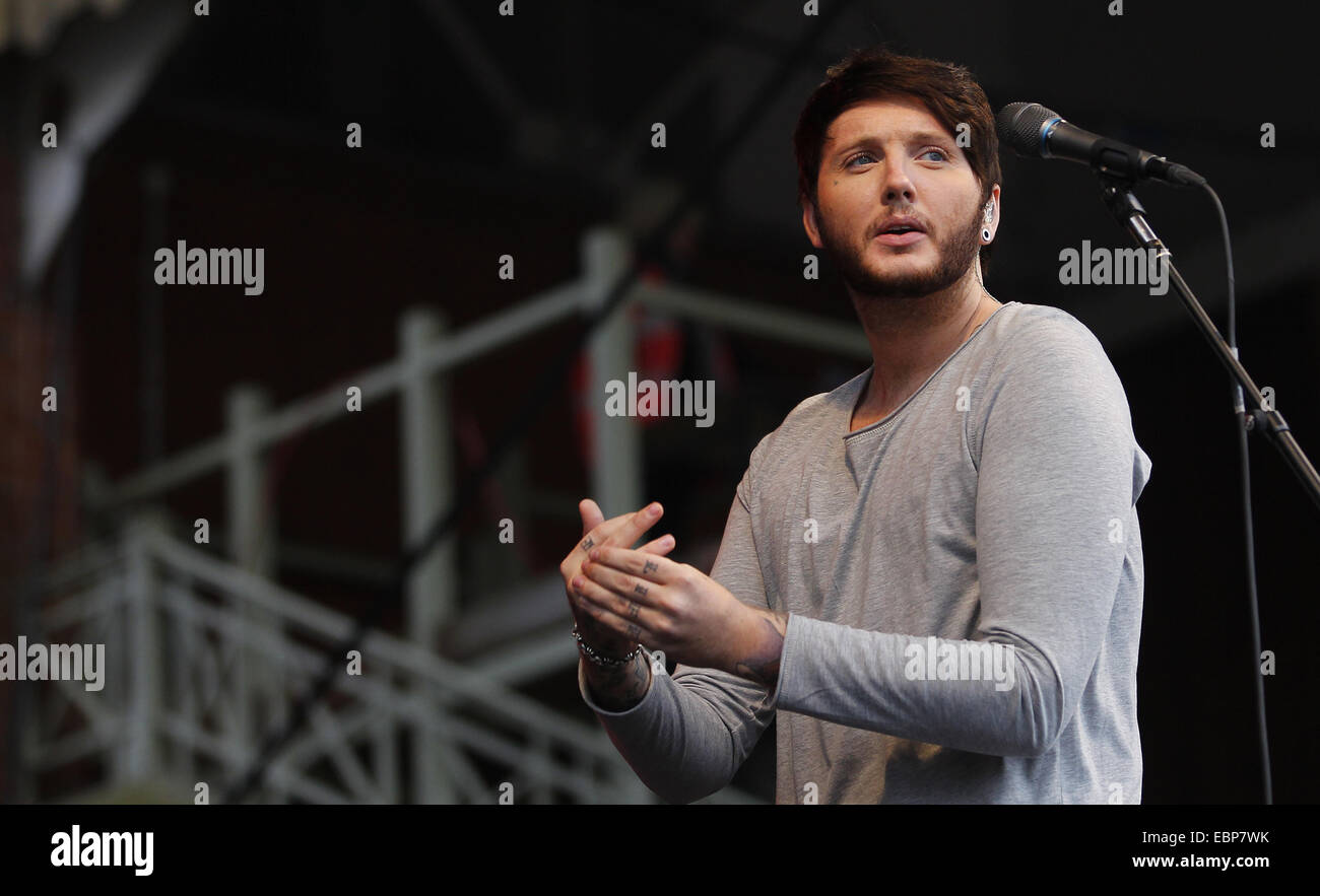 The X Factor 2012 (UK series 9) winner James Arthur performs at 'Summer ...