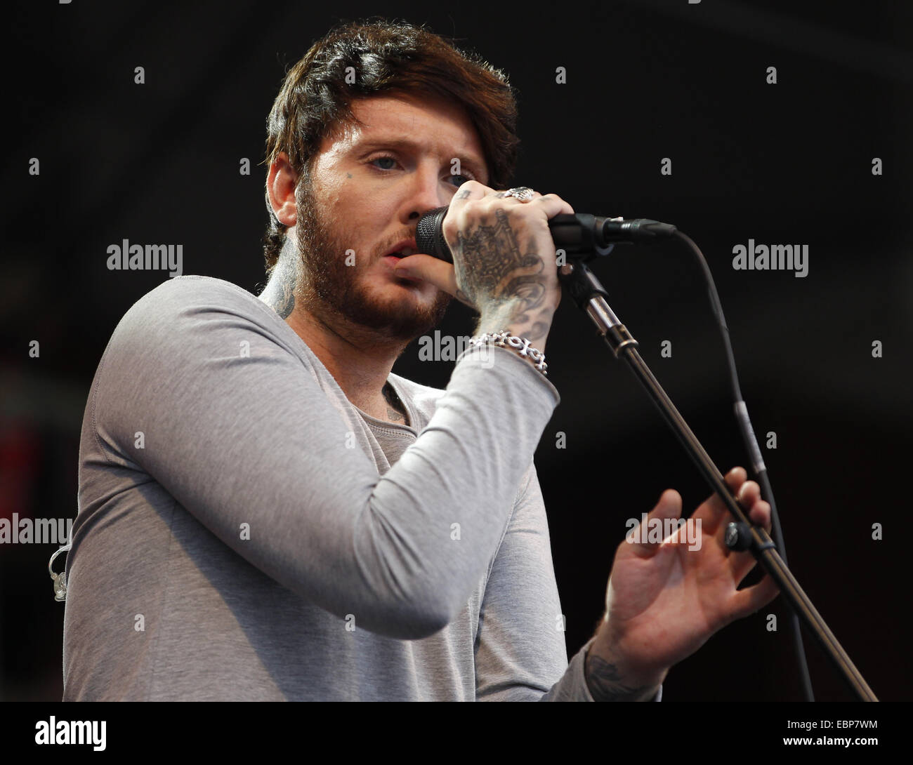 The X Factor 2012 (UK series 9) winner James Arthur performs at 'Summer ...