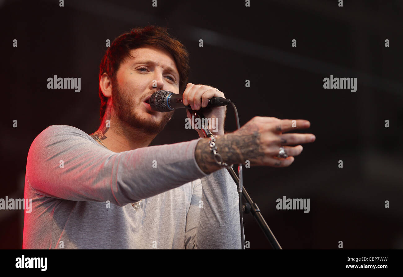 The X Factor 2012 (UK series 9) winner James Arthur performs at 'Summer ...