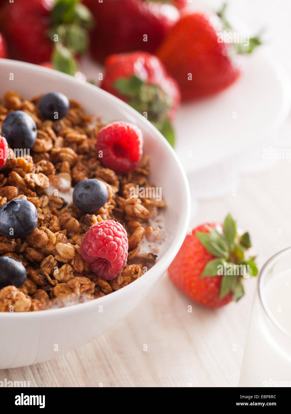 muesli with berries Stock Photo - Alamy