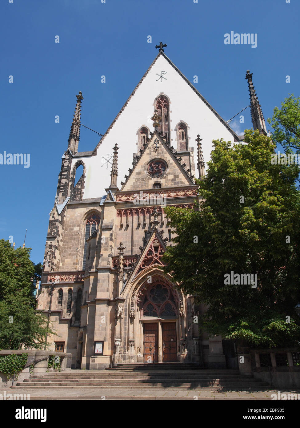 Thomaskirche St Thomas Church in Leipzig Germany where Johann Sebastian ...