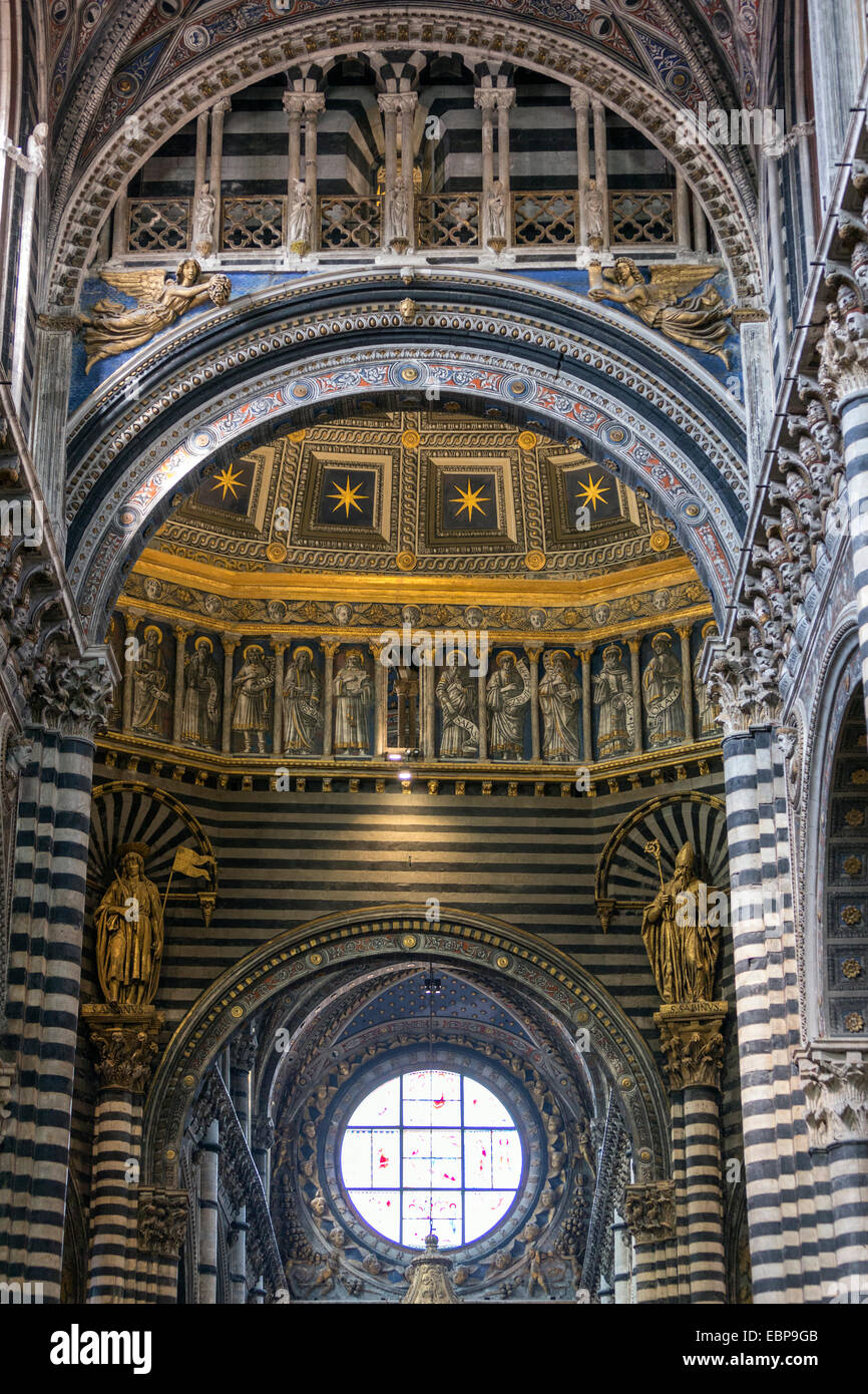 Siena Cathedral interior Stock Photo - Alamy