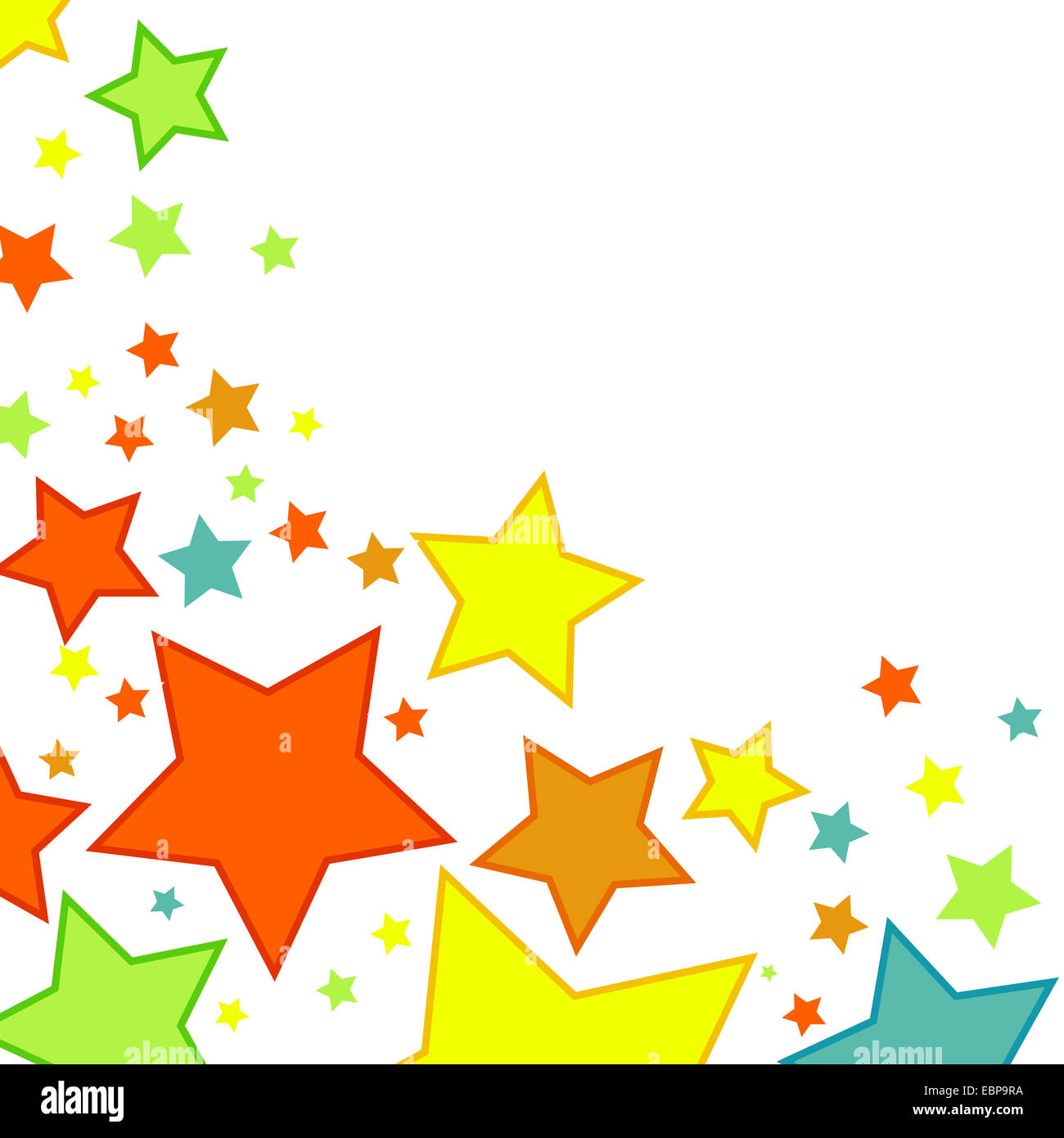 Abstract background with colorful stars Stock Photo - Alamy