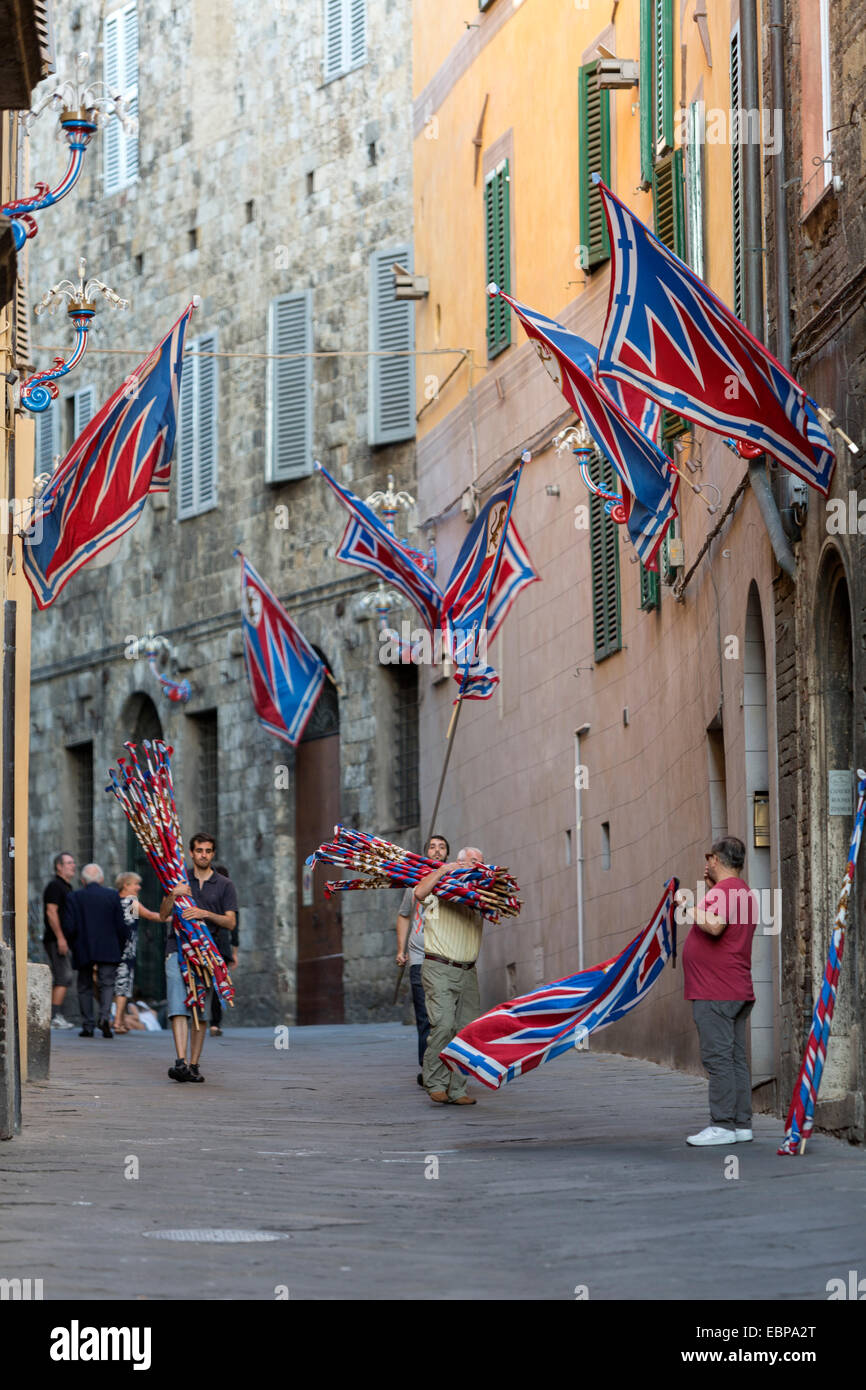 Palio Flags In Via Stalloreggi High Resolution Stock Photography and ...
