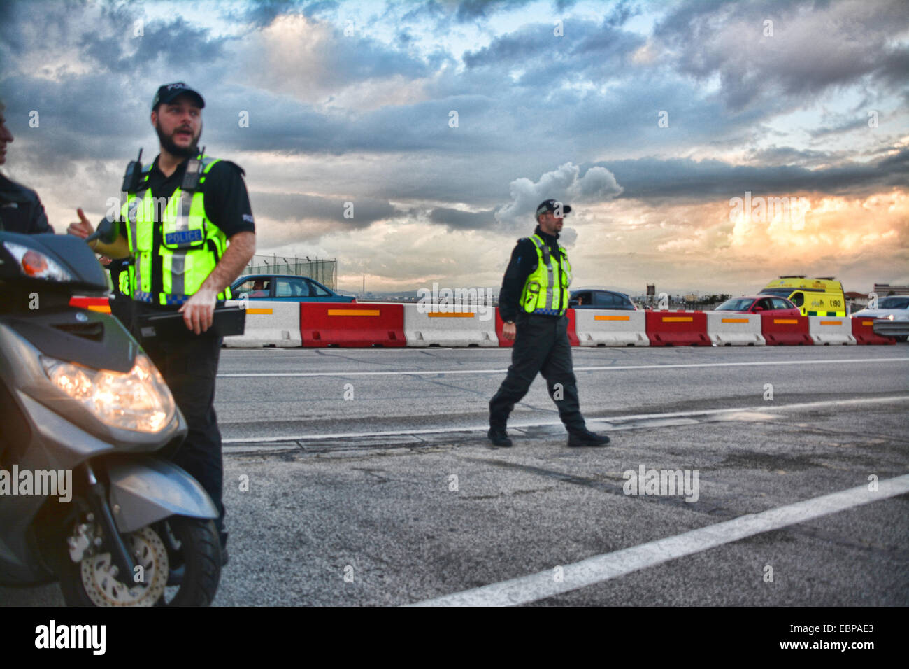 Gibraltar. 3rd December, 2014. The emergency services in Gibraltar were ...