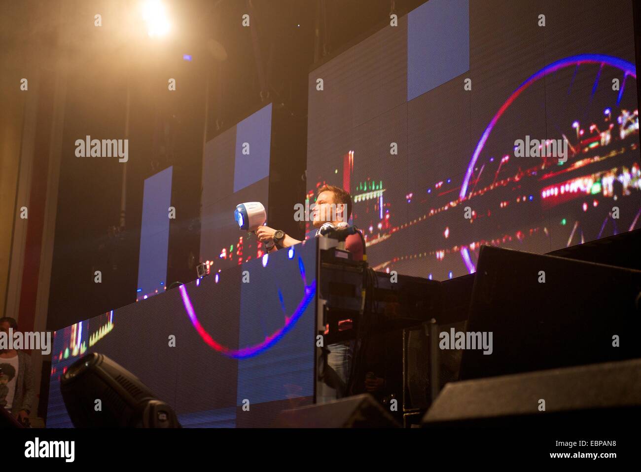 Dutch DJ Dash Berlin performing at O2 Academy in Glasgow Stock Photo ...
