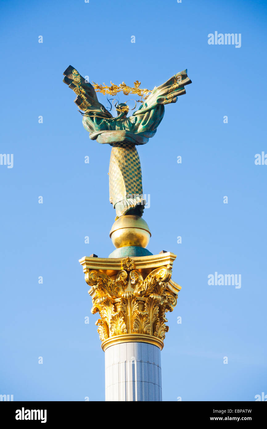 Independence Monument on Maidan, Ukraine Stock Photo - Alamy