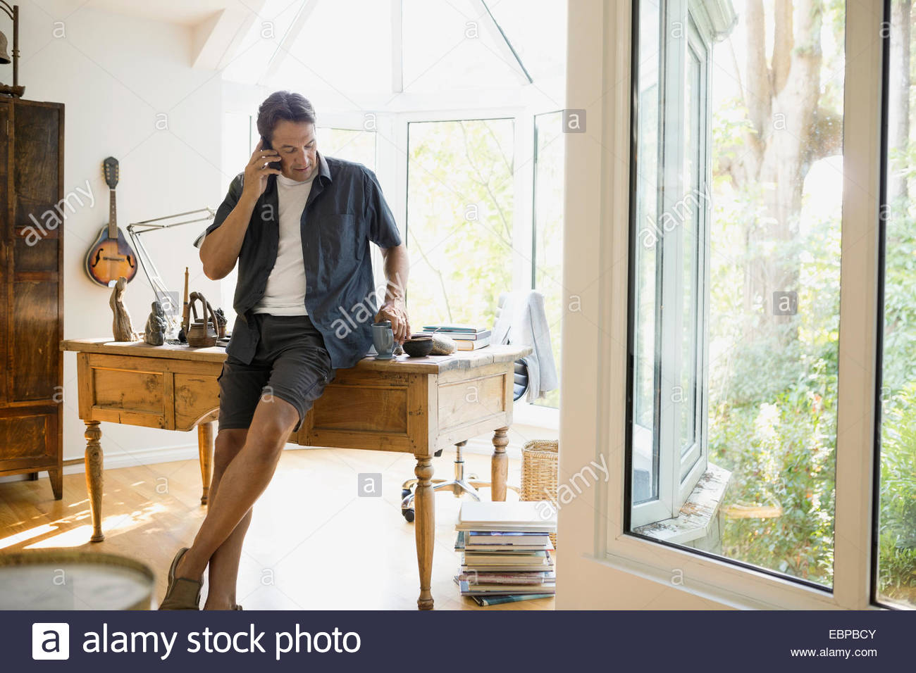 Home phone activity hi-res stock photography and images - Alamy