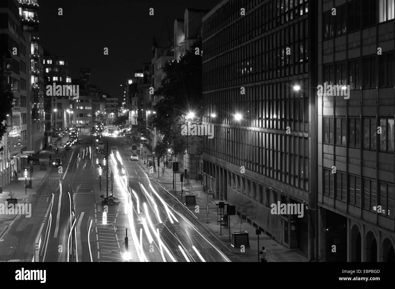 Farringdon street london Black and White Stock Photos & Images - Alamy