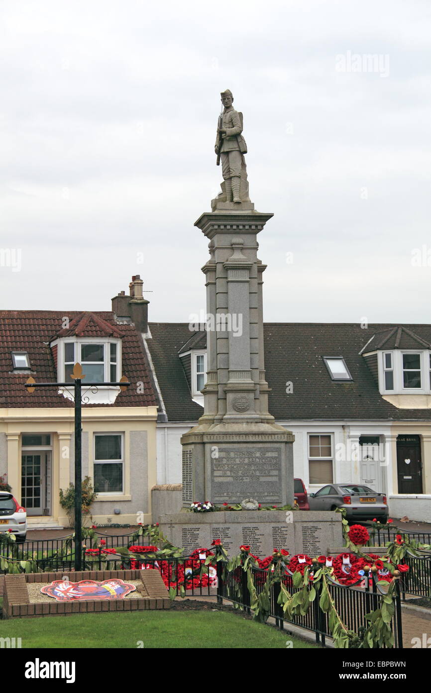 War Memorial, Saltcoats, North Ayrshire, County of Ayr, Scotland, Great ...