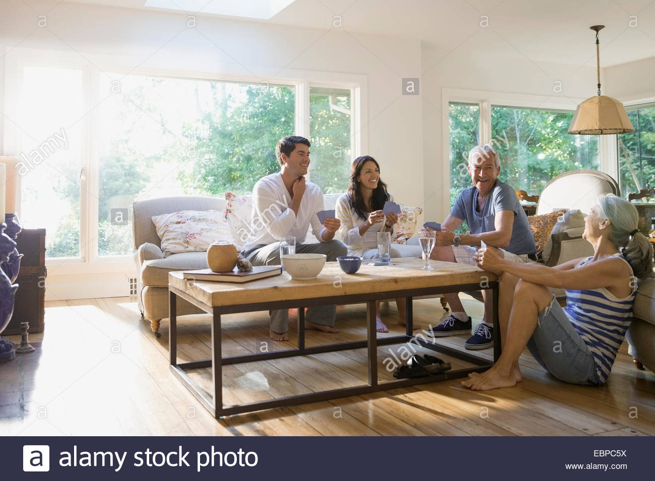 Senior couples talking hi-res stock photography and images - Alamy