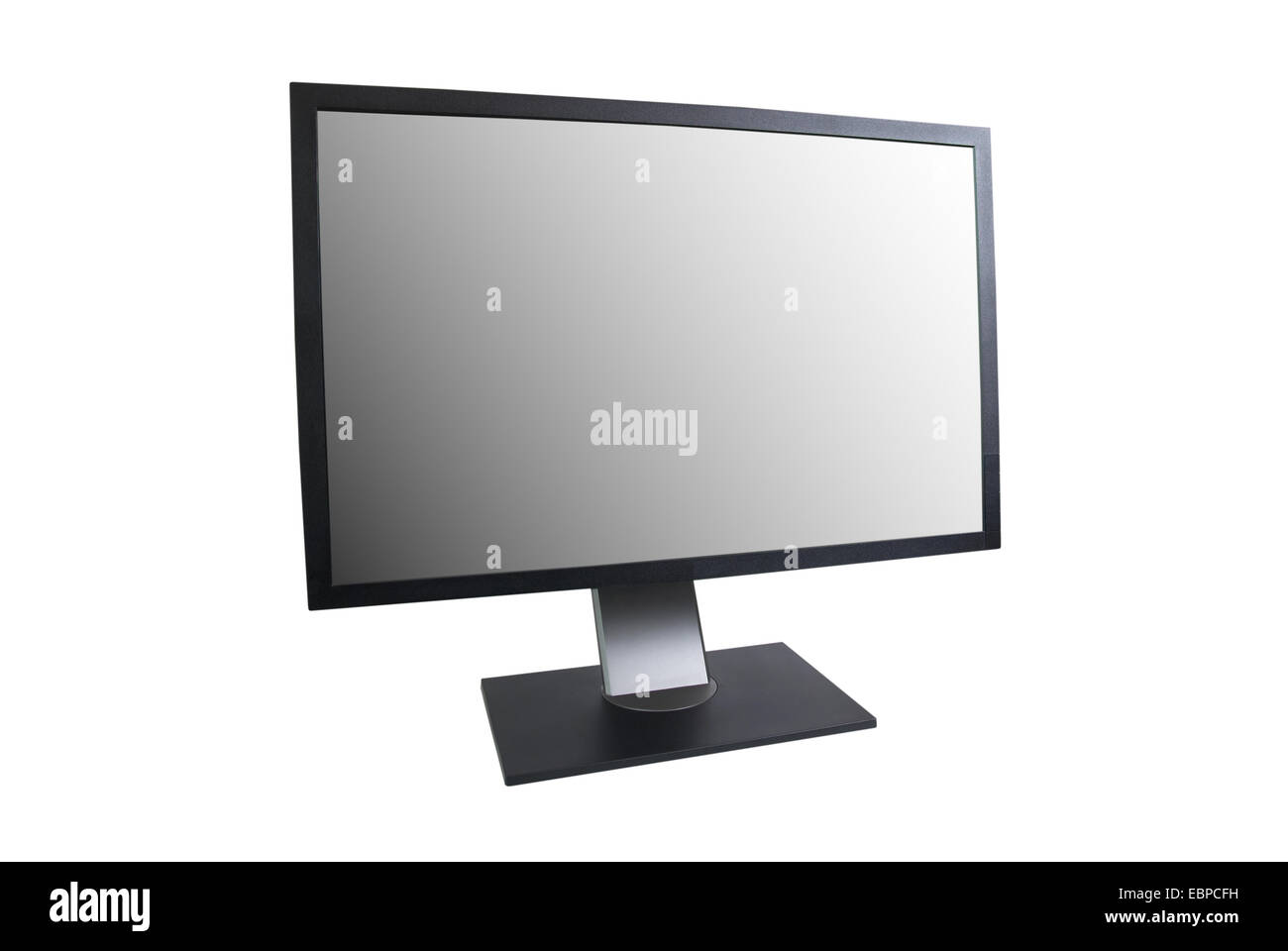 LCD monitor with empty screen isolated on white Stock Photo - Alamy