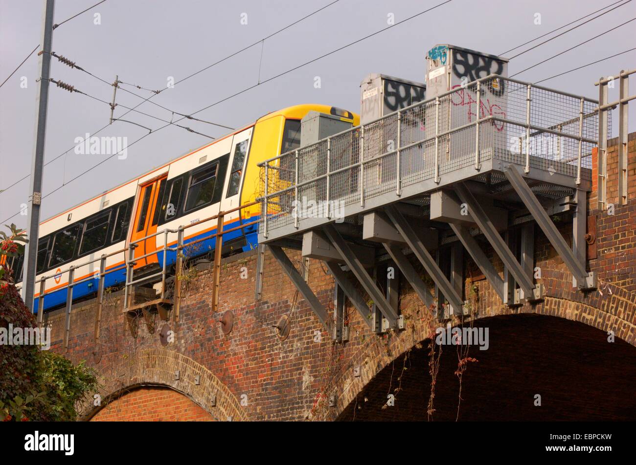Railway line at Hawley Road in Camden, London, England Stock Photo - Alamy