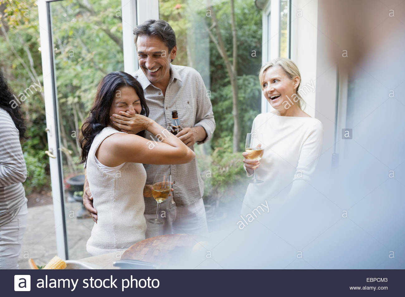 45 55 woman laughing hi-res stock photography and images - Alamy