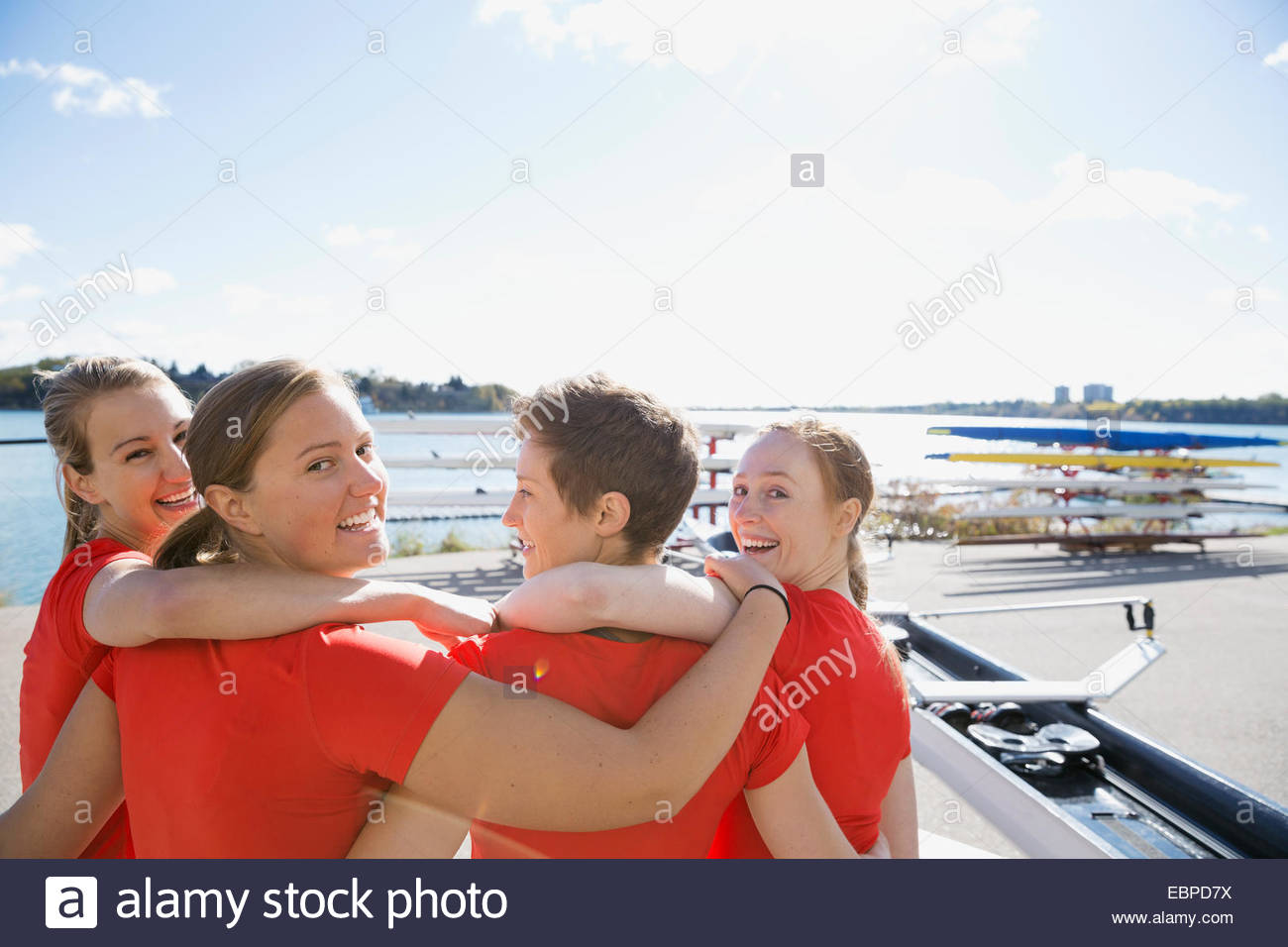 Team hugging hi-res stock photography and images - Alamy