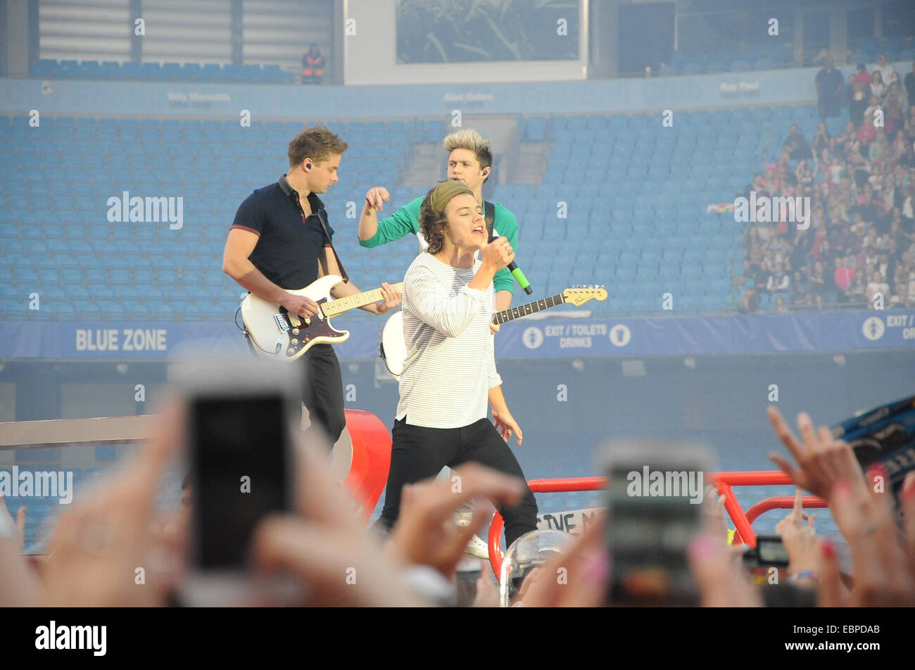 One Direction performs at City of Manchester Stadium as part of their ...