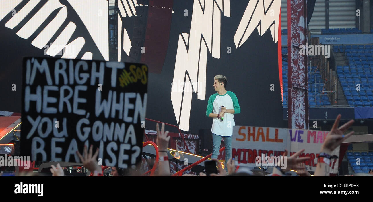 One Direction performs at City of Manchester Stadium as part of their ...
