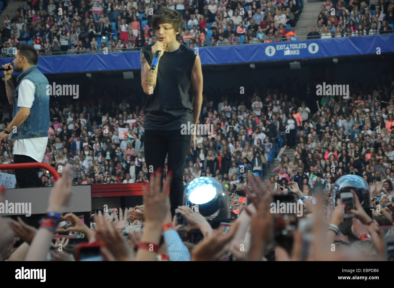 One Direction performs at City of Manchester Stadium as part of their ...