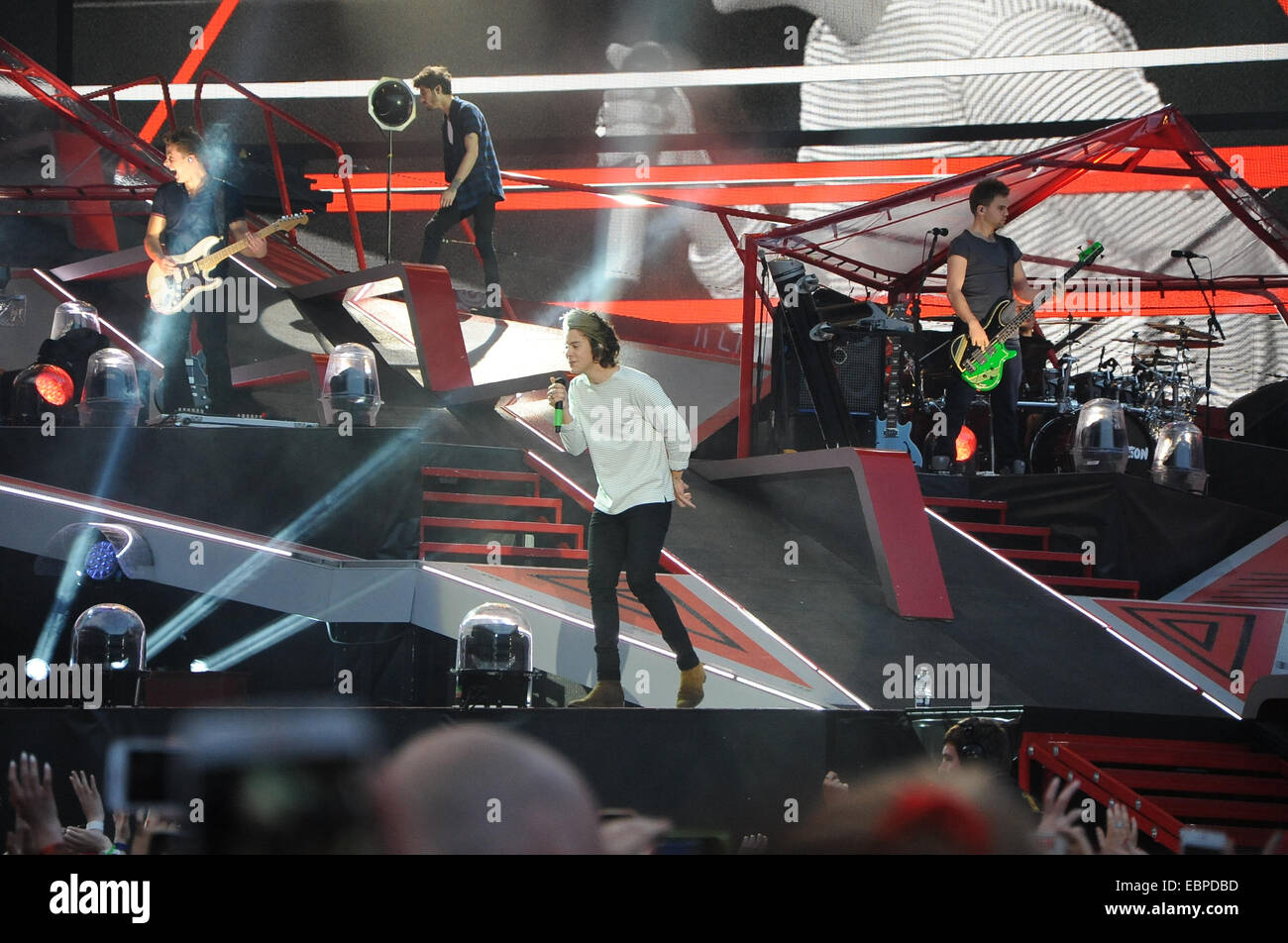 One Direction performs at City of Manchester Stadium as part of their ...