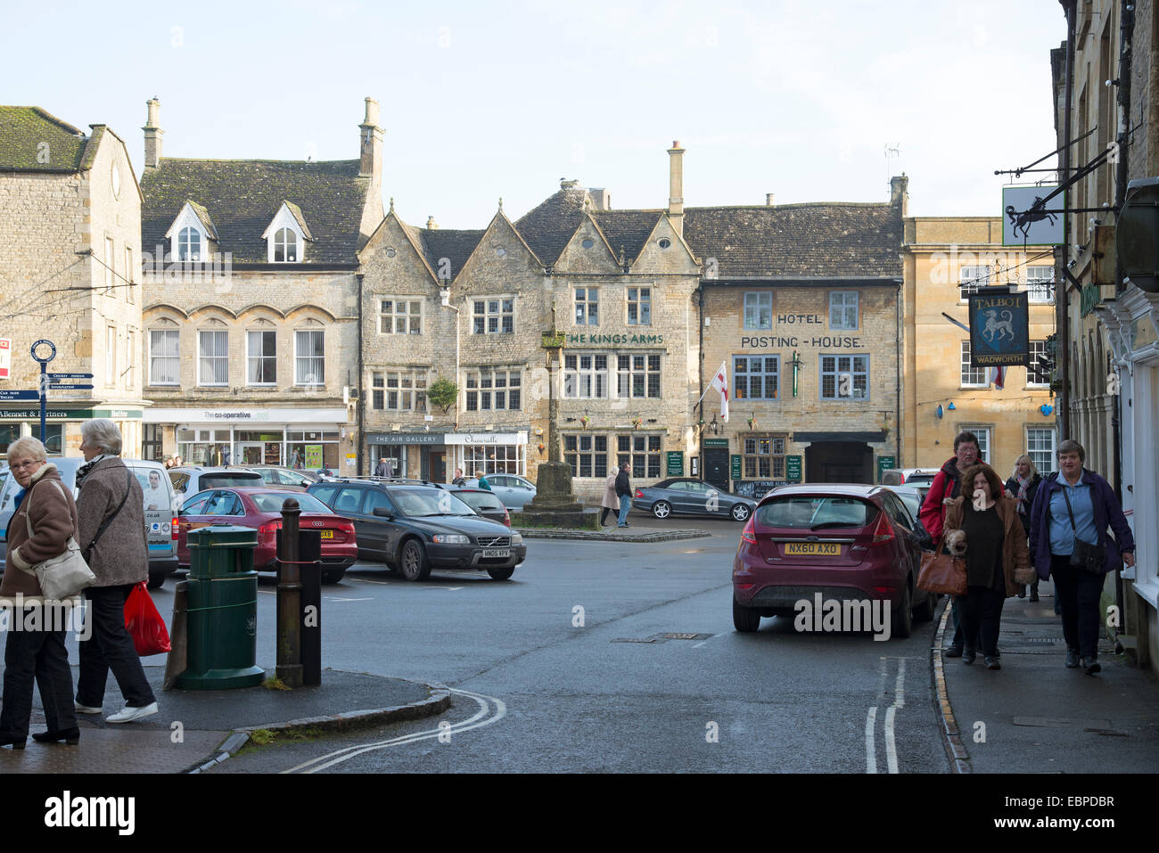 Stow on the Wold town centre The Cotswolds area Gloucestershire England ...