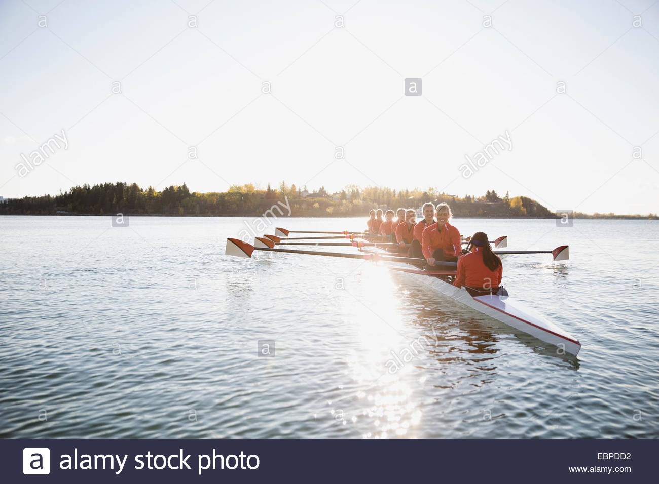 Women rowing as a team hi-res stock photography and images - Alamy