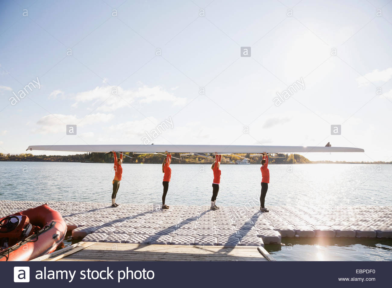 Overhead view of rowing boat hi-res stock photography and images - Alamy