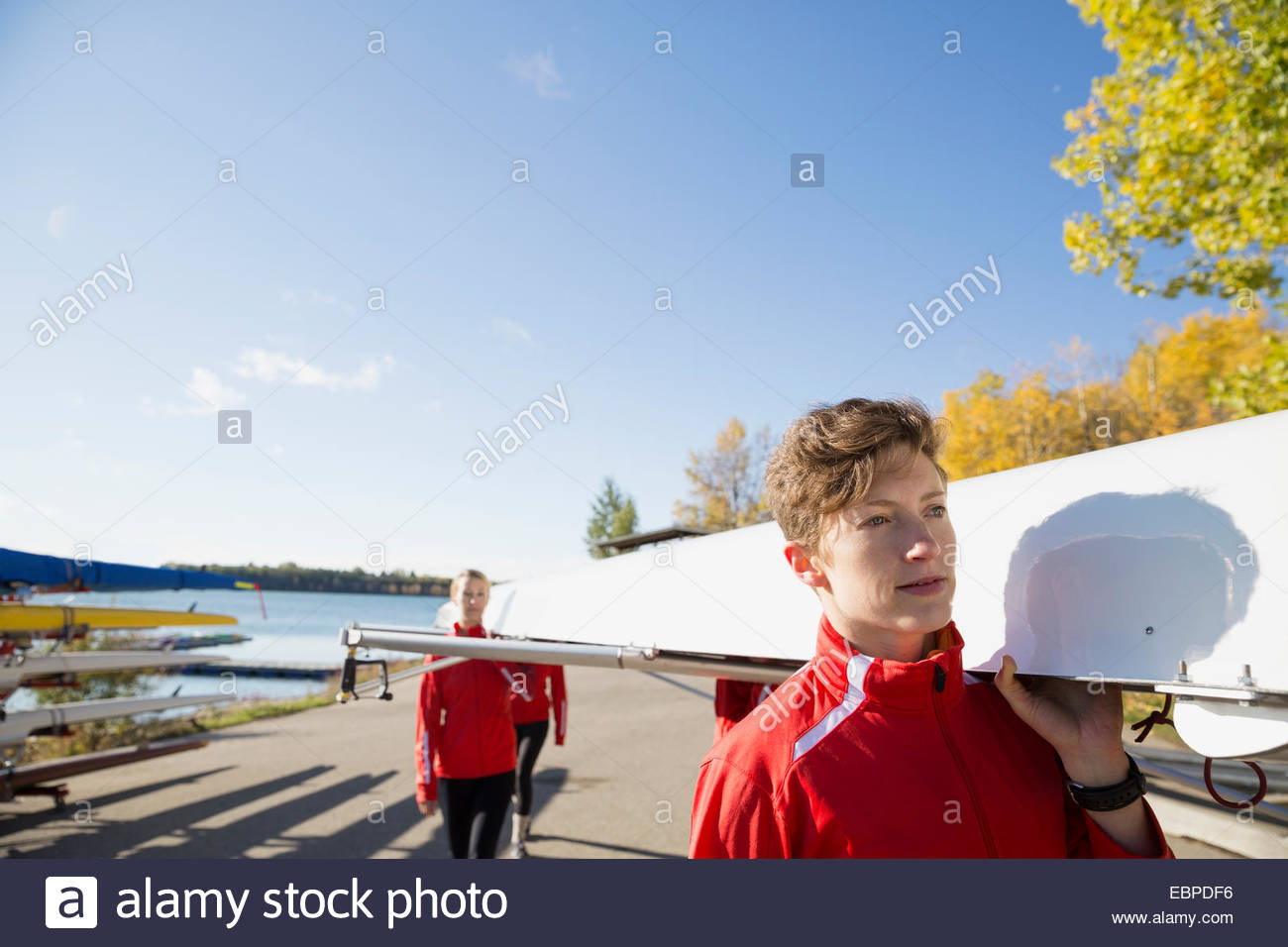 Women sculling team hi-res stock photography and images - Alamy