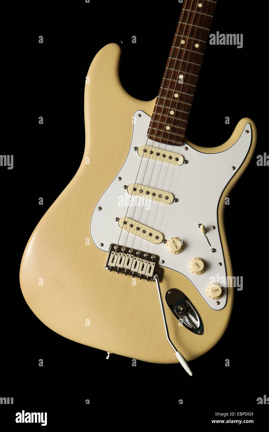 vintage guitar modified heavily Stock Photo - Alamy