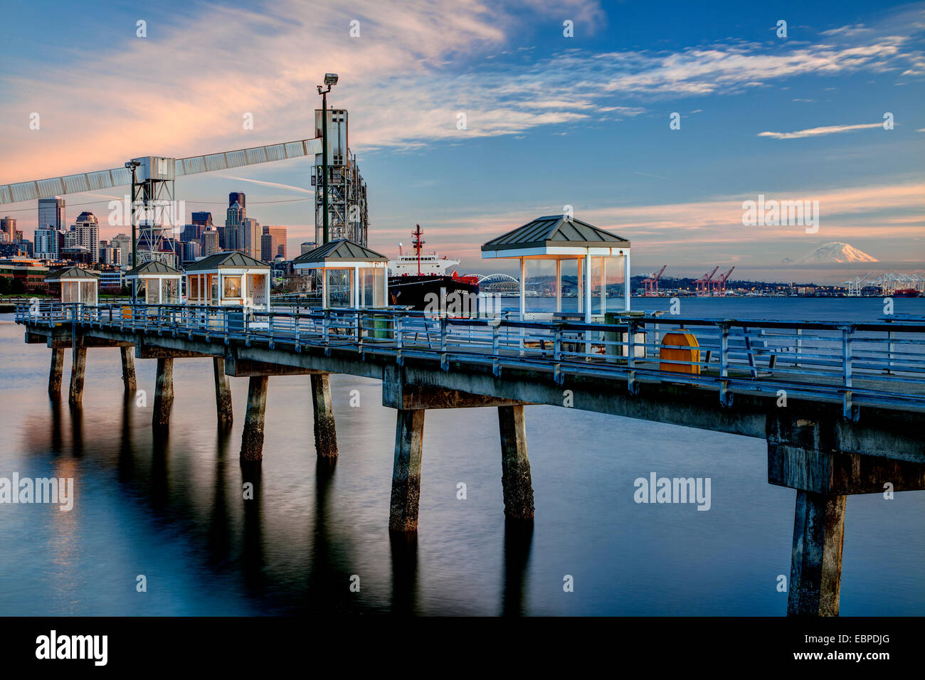 Sunset, Seattle, Wa Stock Photo - Alamy