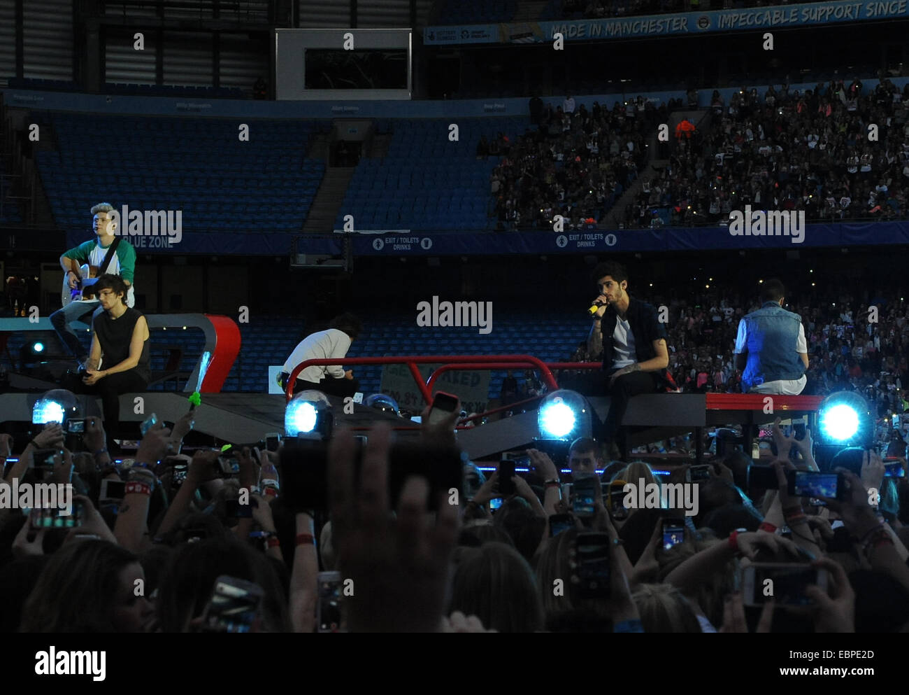 One Direction performs at City of Manchester Stadium as part of their ...