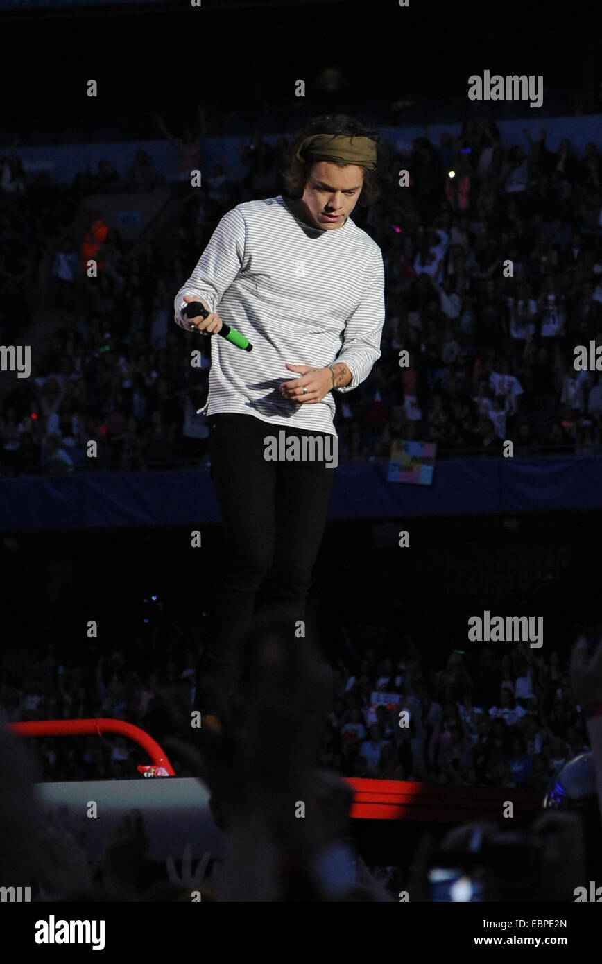 One Direction performs at City of Manchester Stadium as part of their ...