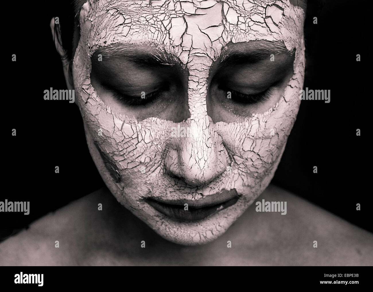 Black sad woman wearing hi-res stock photography and images - Alamy