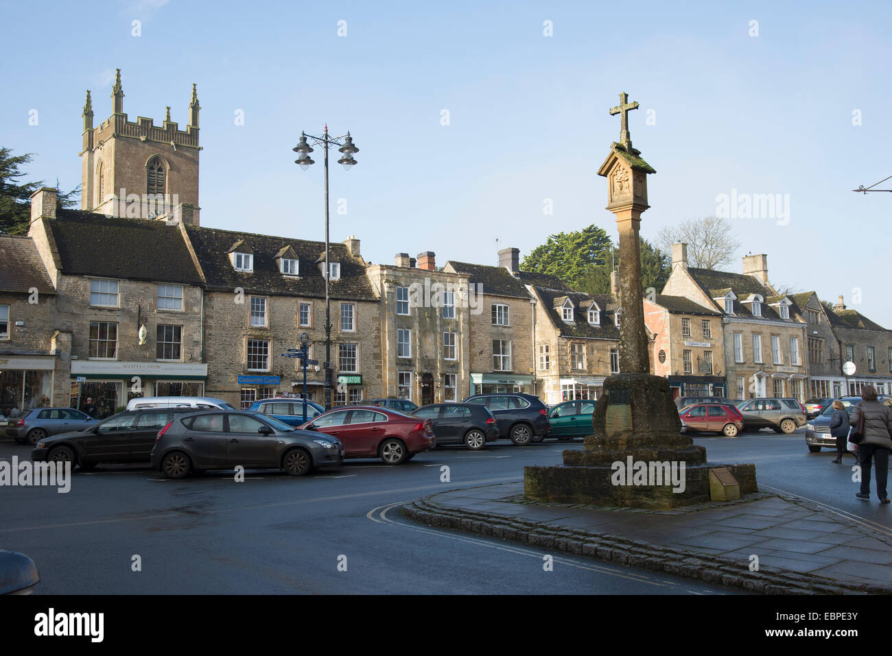 Stow on the Wold town centre The Cotswolds area Gloucestershire England ...