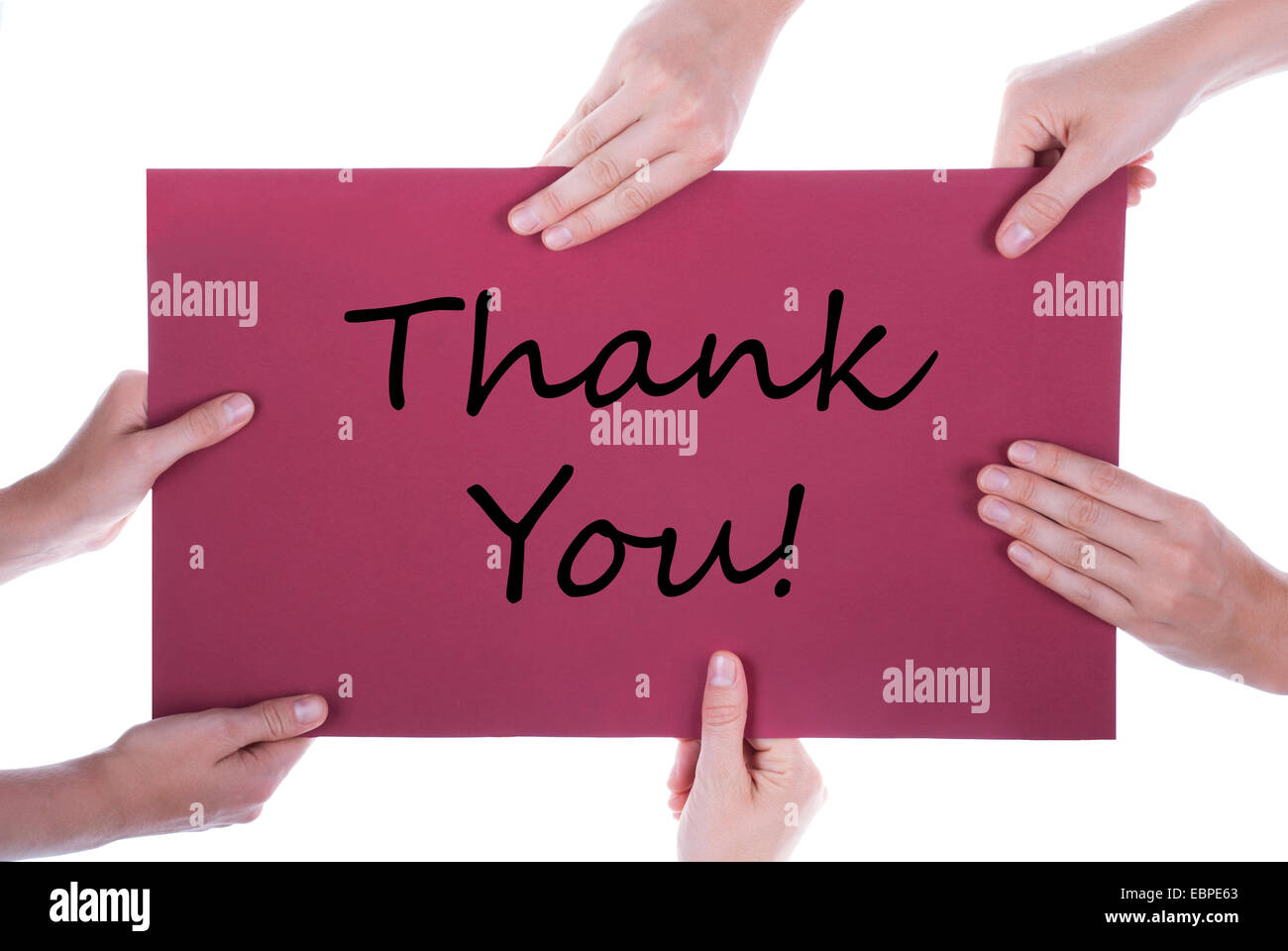 Many Hands Holding A Red Poster Or Paper With Copy Space Symbolize ...