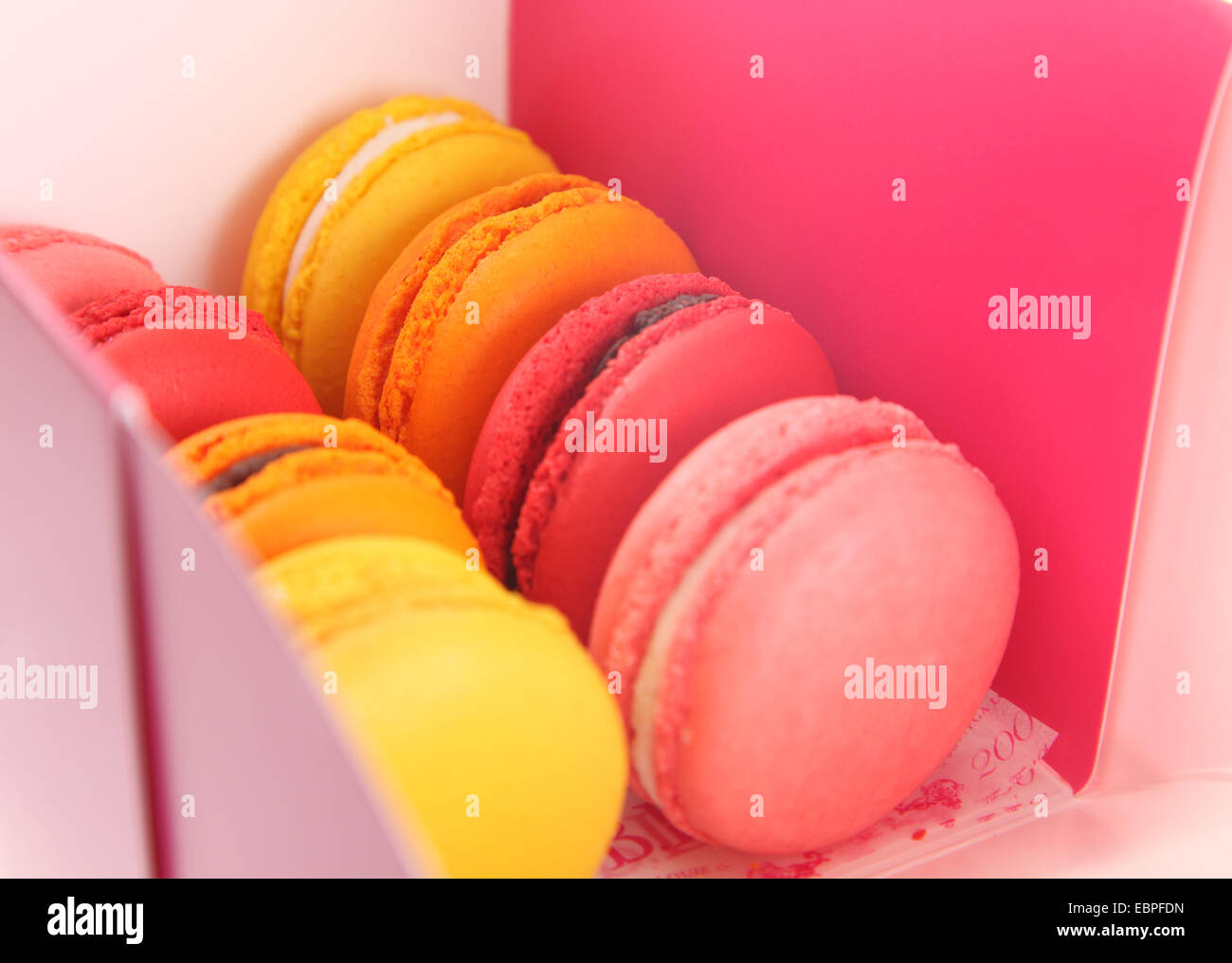 Box macaroons hi-res stock photography and images - Alamy