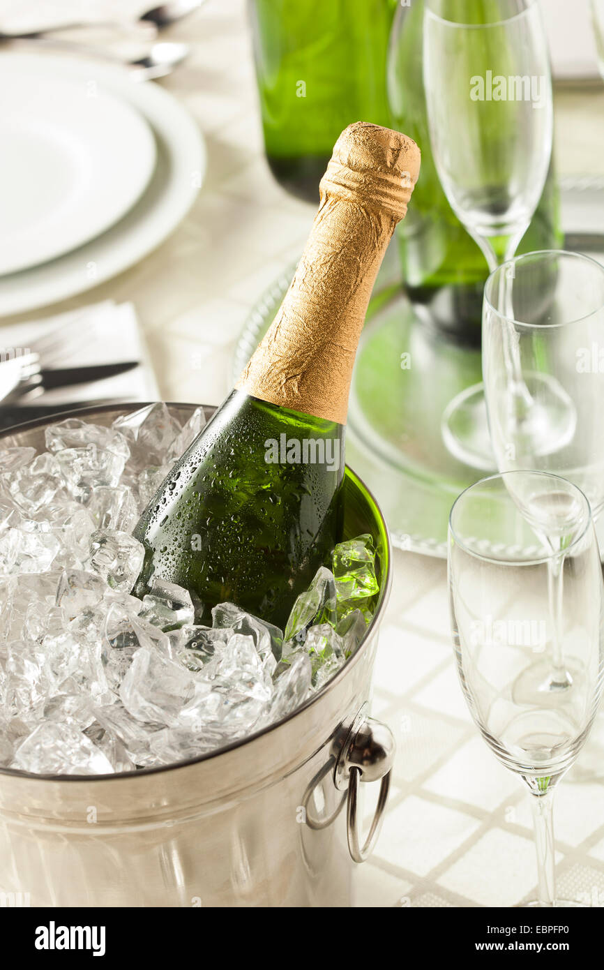 Alcoholic Champagne for New Years Eve Celebration Stock Photo - Alamy
