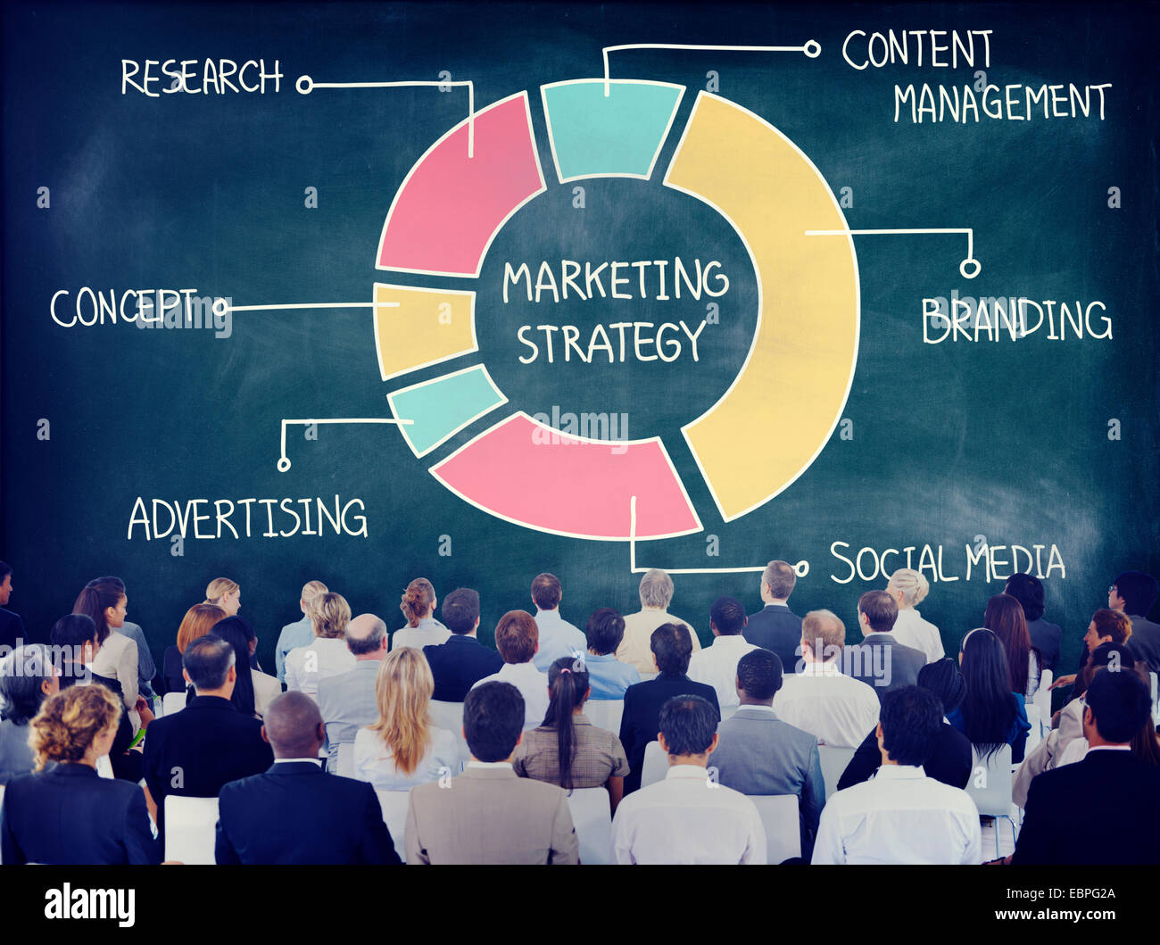 Business People Learning About Marketing Strategy Stock Photo - Alamy
