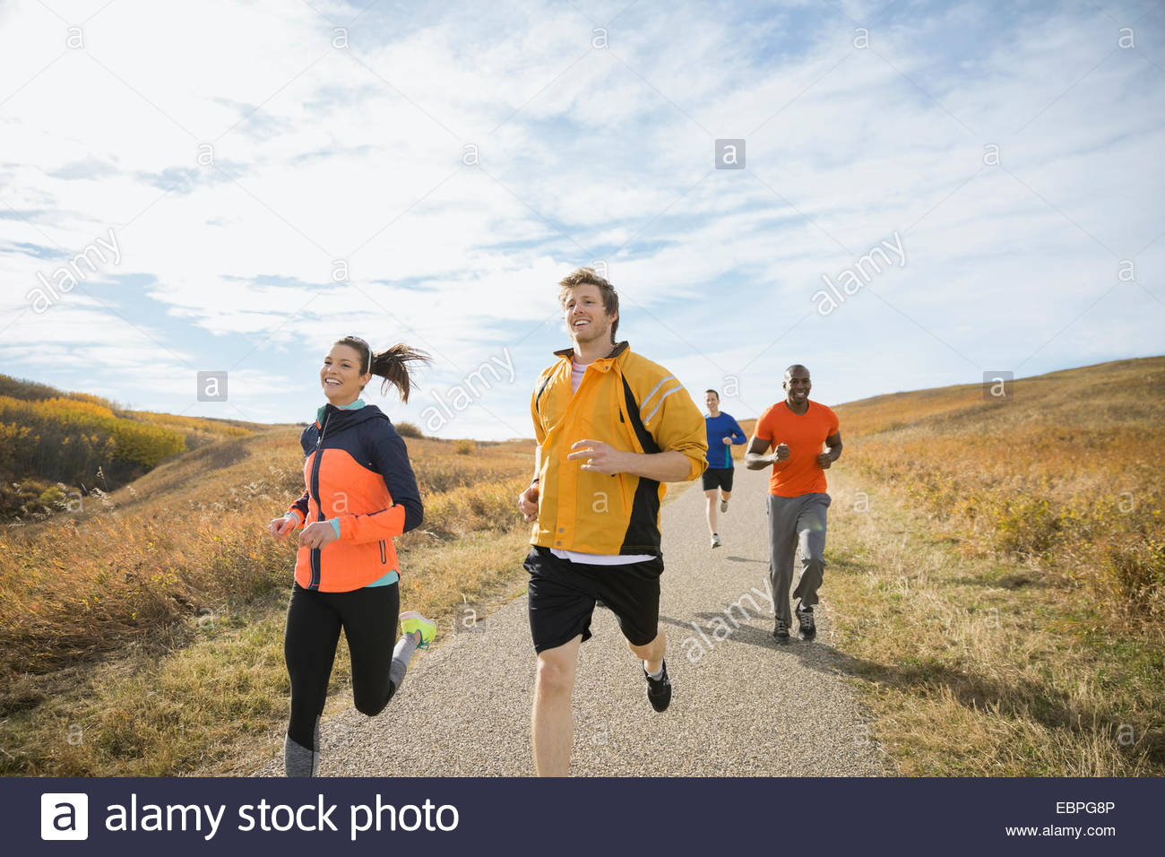 Runners on path hi-res stock photography and images - Alamy