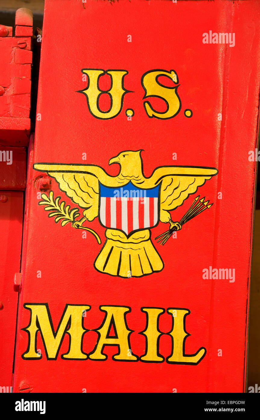 US Mail sign, Old Town San Diego State Historic Park, California Stock ...