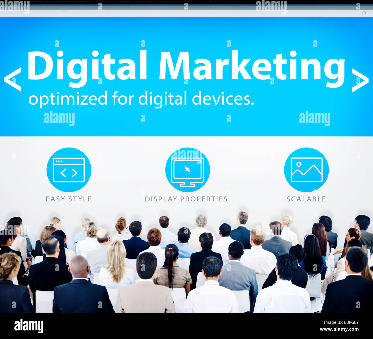 Business People Digital Marketing Seminar Concept Stock Photo - Alamy